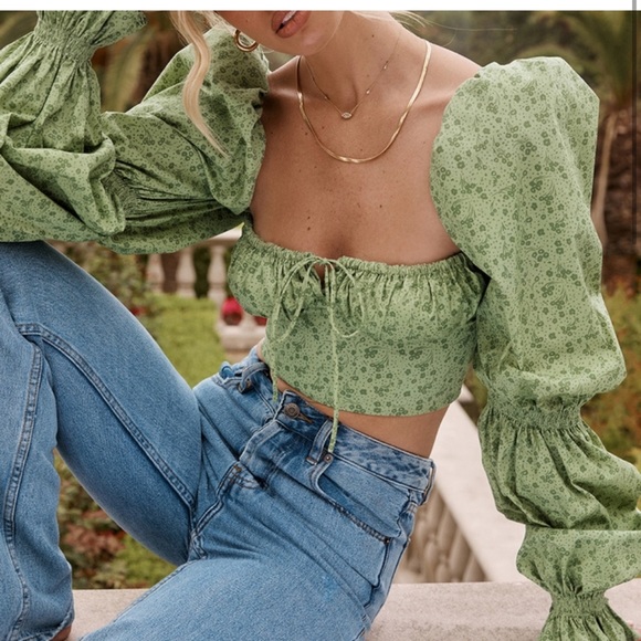 House of CB | Tops | House Of Cb Millicent Top Green | Poshmark
